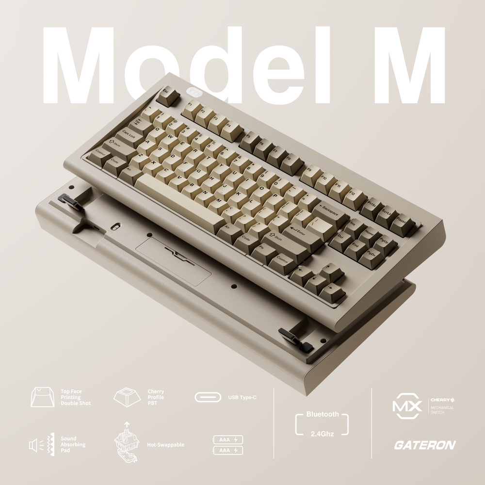 Model M SSK Triple Mode Barebone - Retro inspired - Vortex Keyboard