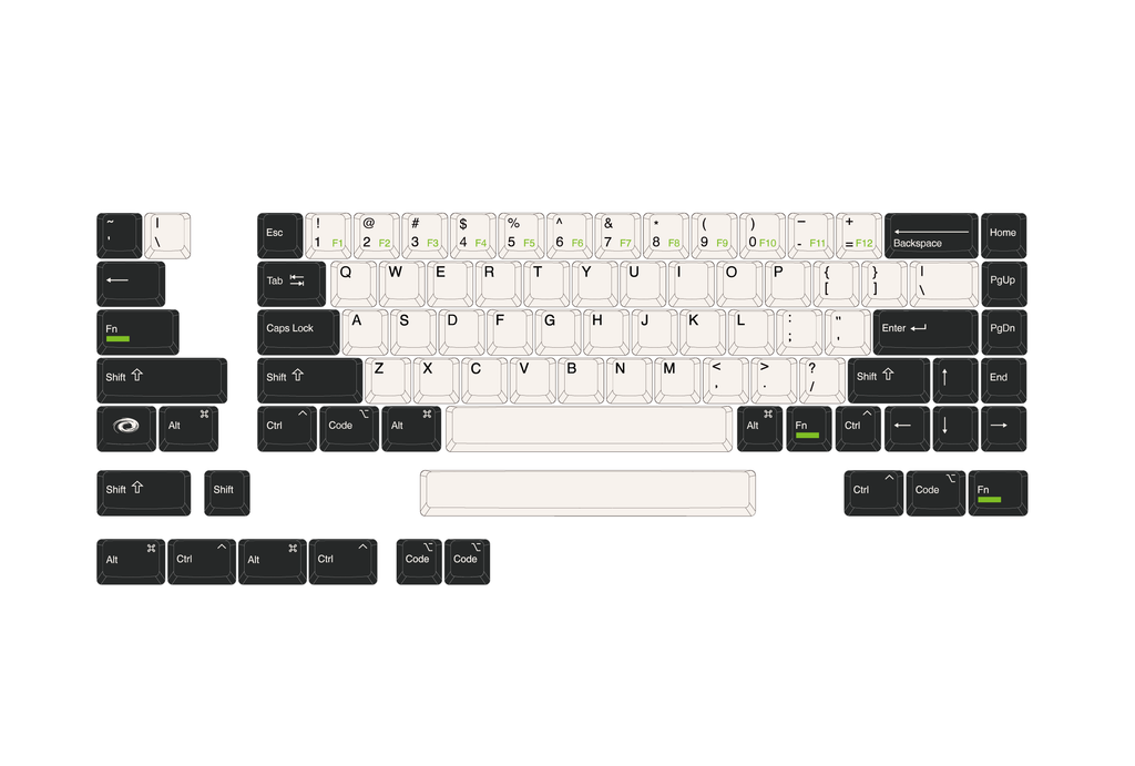 Graphite (87 keys) – Vortex Keyboard