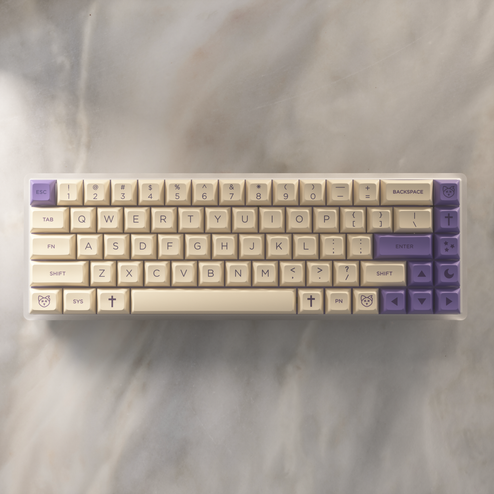 Vortex Hellcat: Assembled RGB Acrylic Hot-Swap Keyboard – Vortex Keyboard