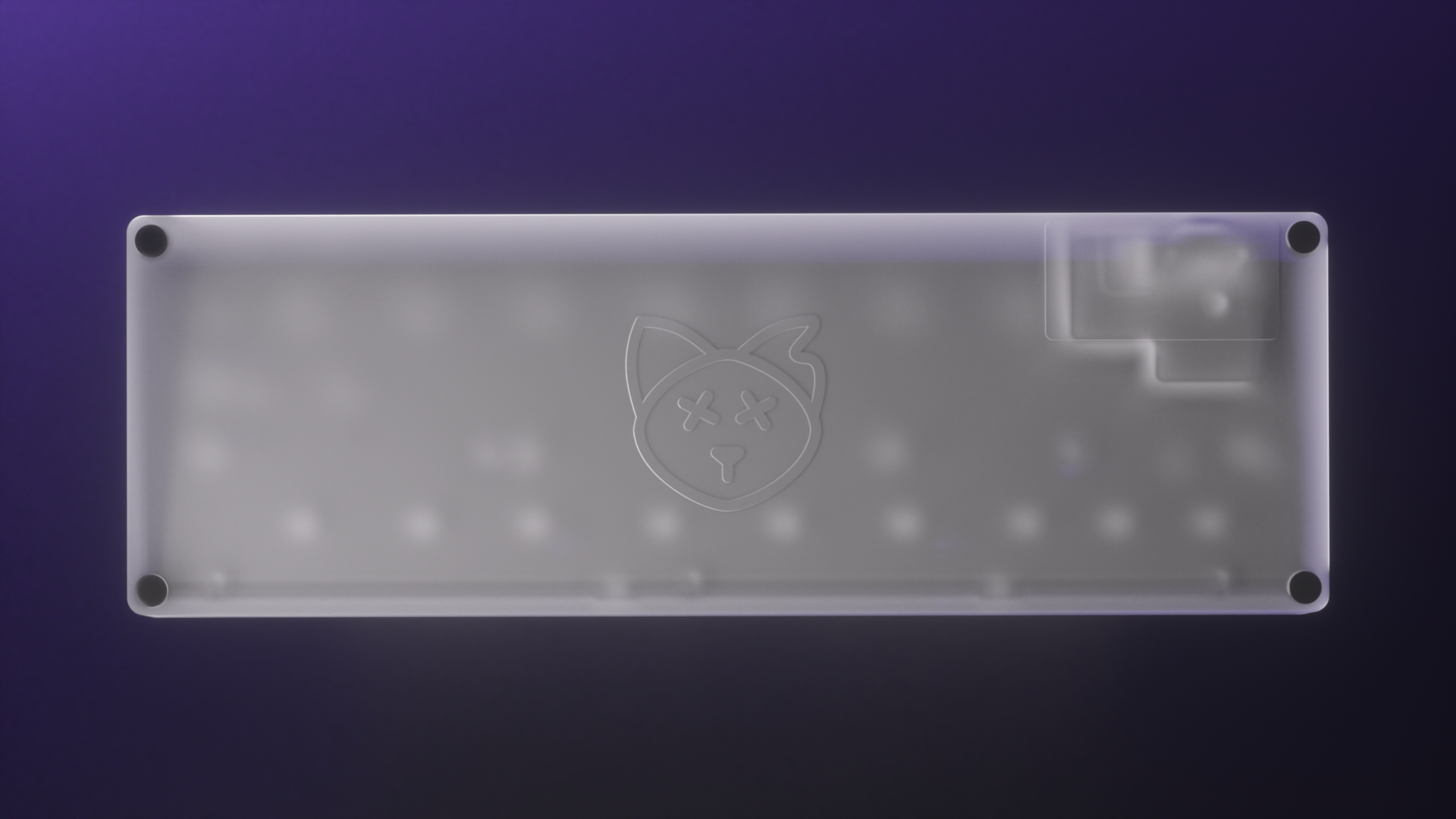 Hellcat KIT - RGB Translucent Acrylic Case - Vortex Keyboard