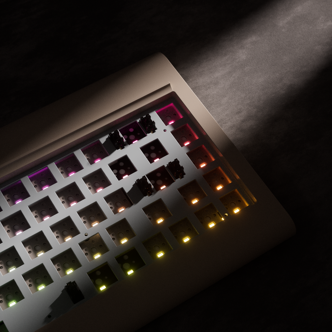 PC66 QMK Barebone - Retro Inspired - Vortex Keyboard